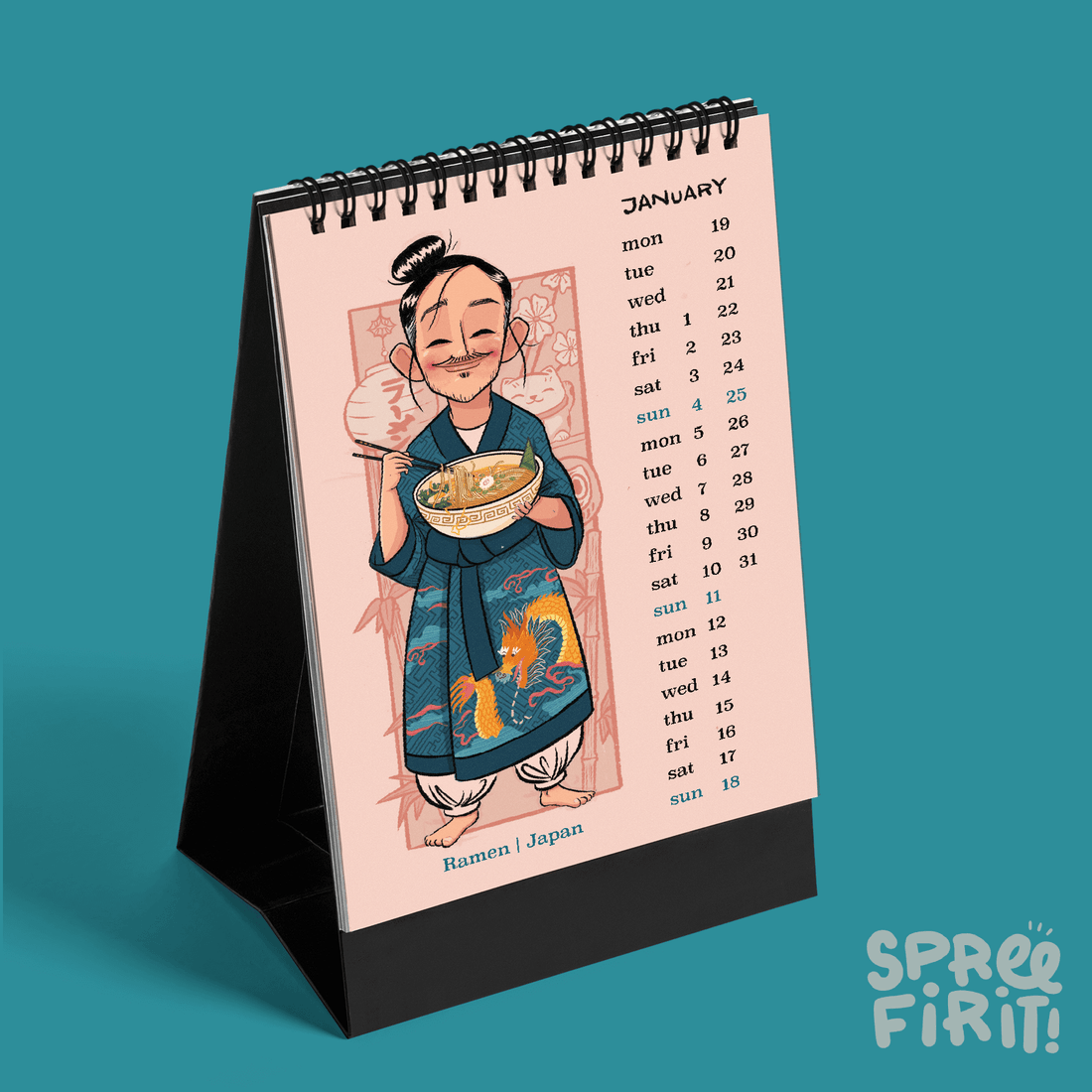 Noodle Calendar 2026 🍜 – Spreefirit